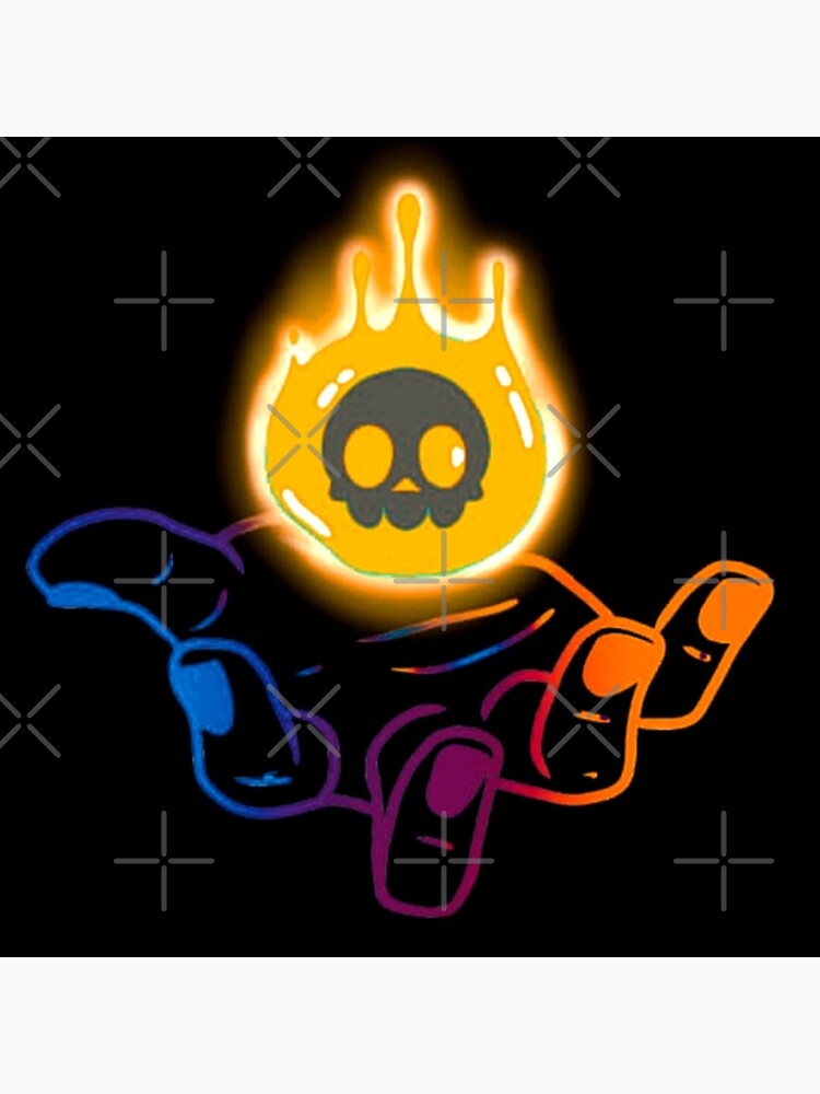 "Skull fireball | skull in hand | neon lovers | neon skull | skull in ...