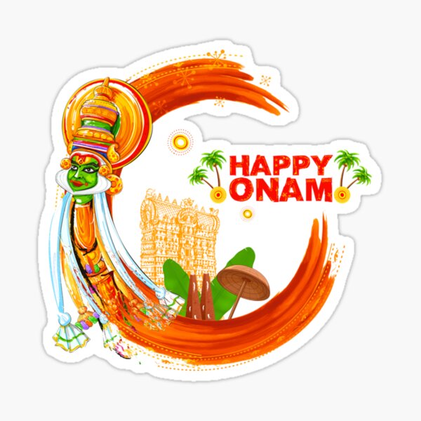 "happy onam " Sticker for Sale by TheGumpShop | Redbubble