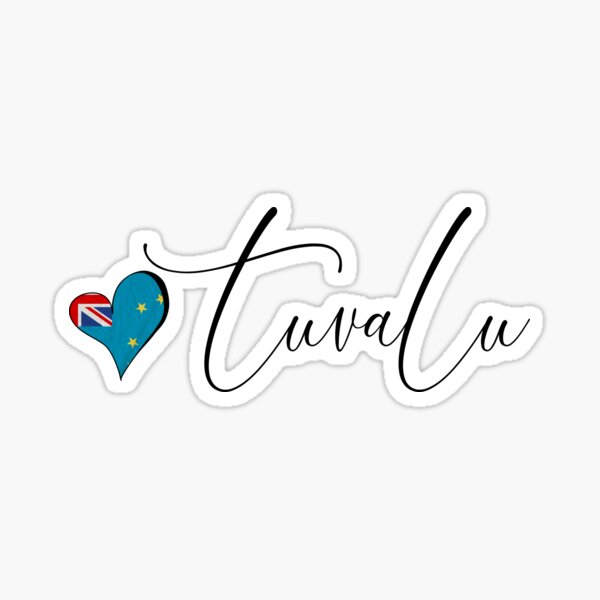 "Tuvalu" Sticker for Sale by PolyMicroMela | Redbubble