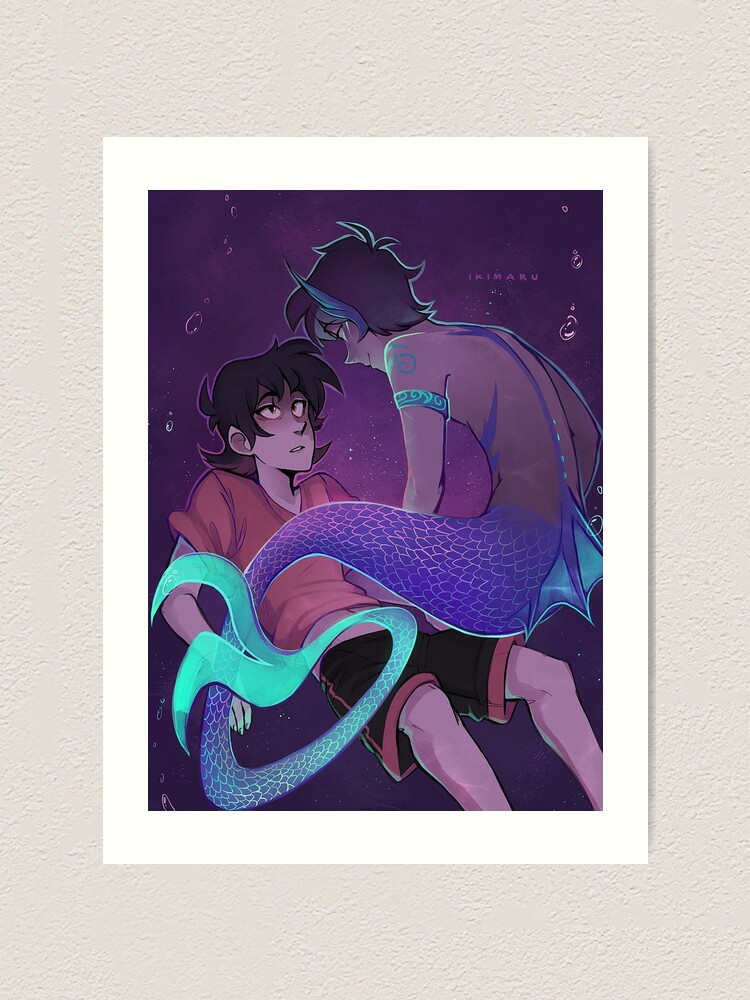 "Mermaid Klance" Art Print by ikimaru | Redbubble