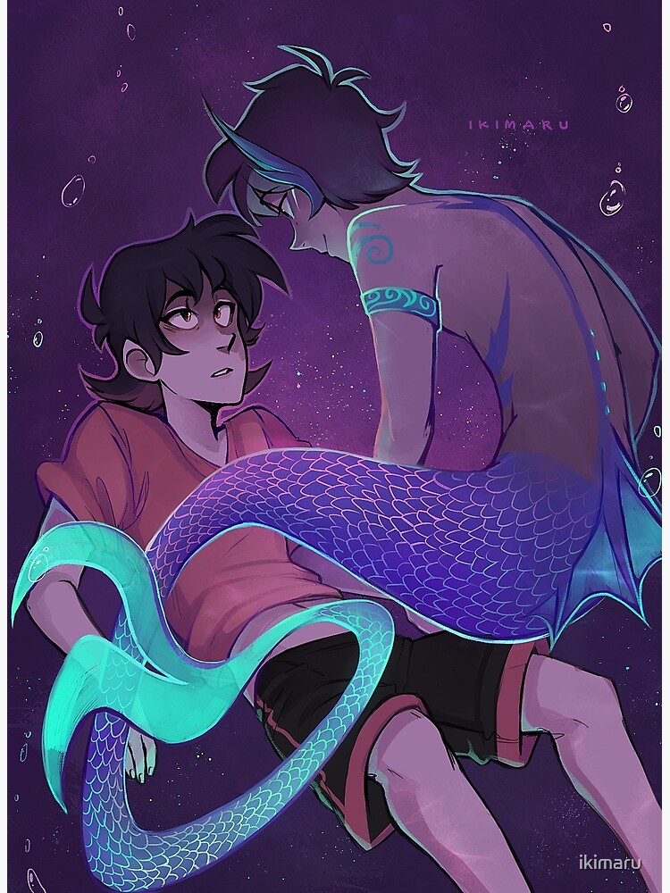 "Mermaid Klance" Art Print by ikimaru | Redbubble
