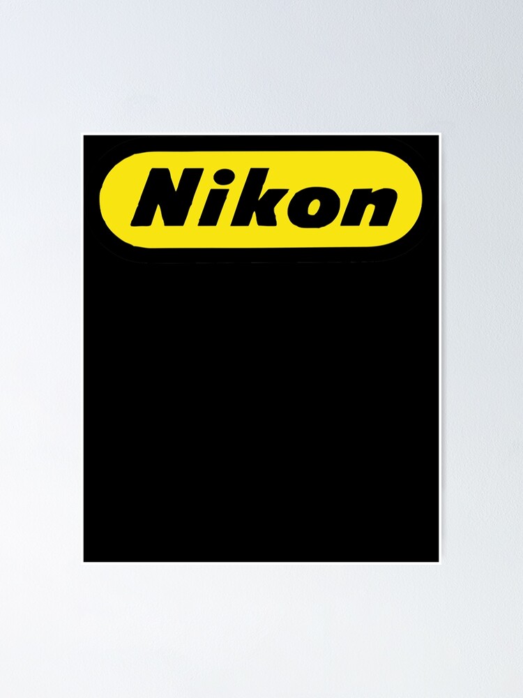 "Nikon Logo Merchandise" Poster for Sale by BETSYCAROL | Redbubble