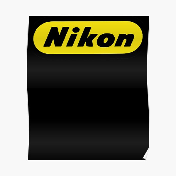 "Nikon Logo Merchandise" Poster for Sale by BETSYCAROL | Redbubble