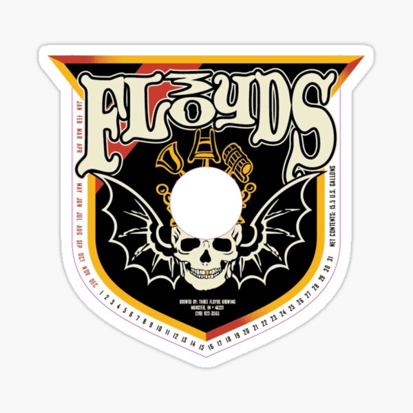 "Official - Three FFF Floyds" Sticker for Sale by 1991vintage | Redbubble