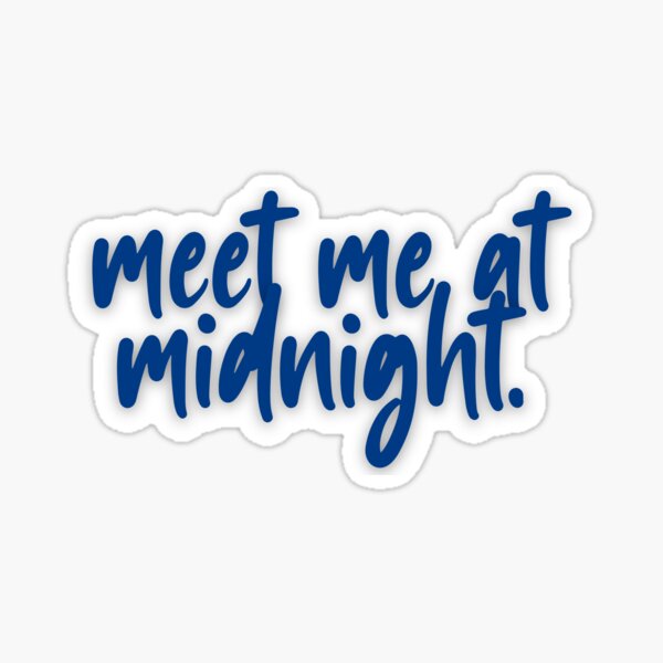 "Taylor Swift ‘meet me at midnight.’" Sticker for Sale by sarahswiftie ...