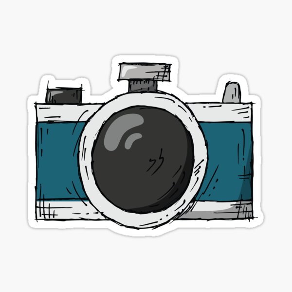 "Cartoon Camera" Sticker for Sale by mauiwauilife | Redbubble