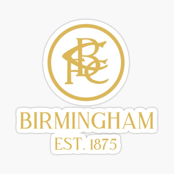 "Birmingham City gold logo" Sticker for Sale by SandraGuaman400 | Redbubble