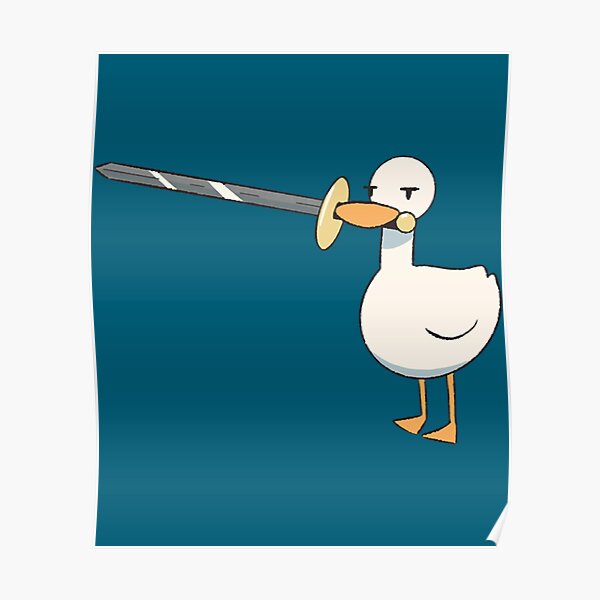 "Duck with a sword " Poster for Sale by EllisOtis | Redbubble