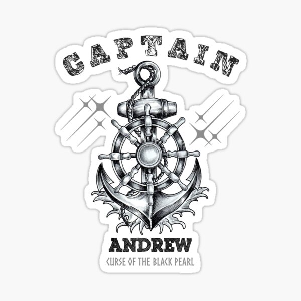 " Name of andrew with best anchor design" Sticker for Sale by ...