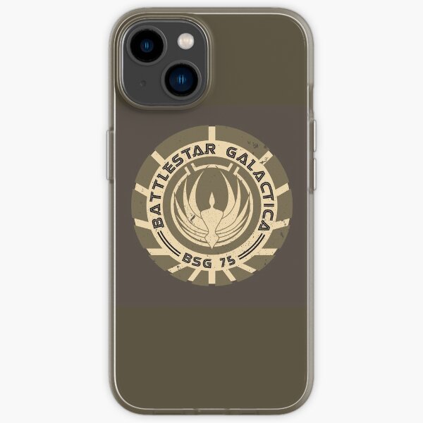 "Battlestar Galactica - BSG 75 logo" iPhone Case for Sale by UnconArt ...
