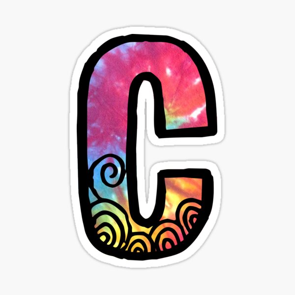 "C" Sticker for Sale by mgstein | Redbubble
