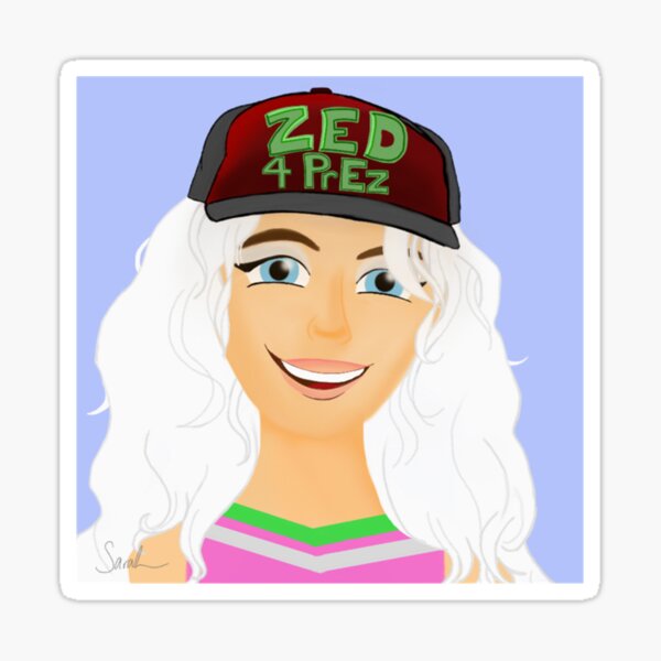 "ZED 4 PREZ Addison " Sticker for Sale by AndrewMonious | Redbubble