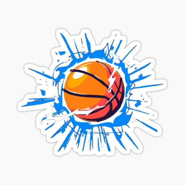 "Basketball logo" Sticker for Sale by Tasaskrilex | Redbubble