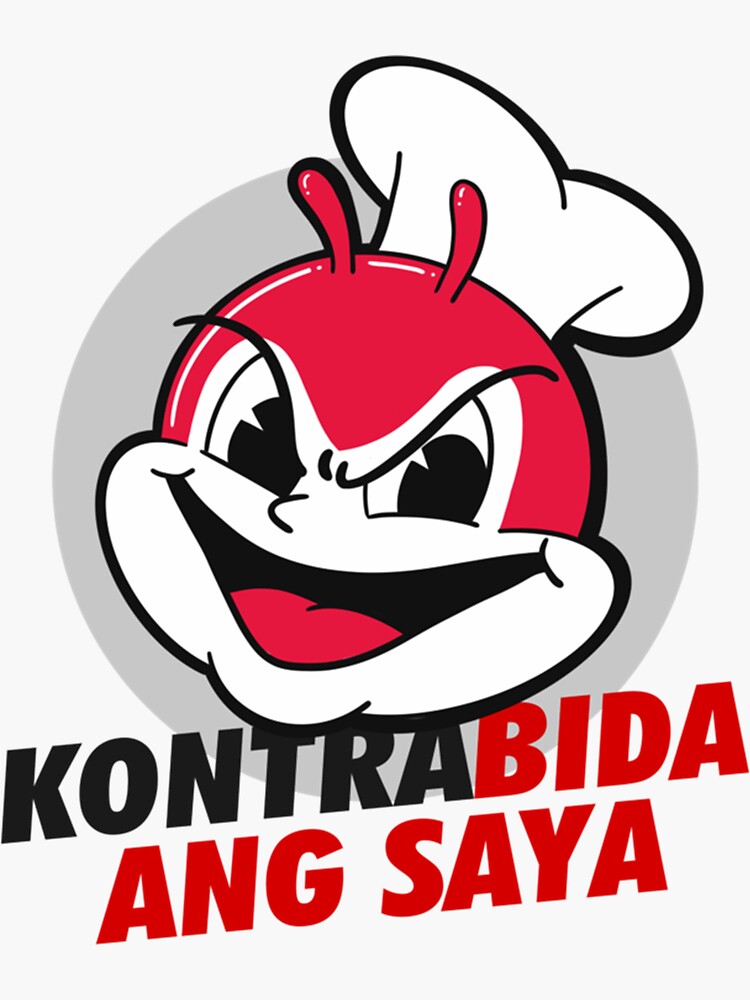 "JOLLIBEE BAD BEE FILIPINO BACKPRINT " Sticker for Sale by Shirtcasms ...
