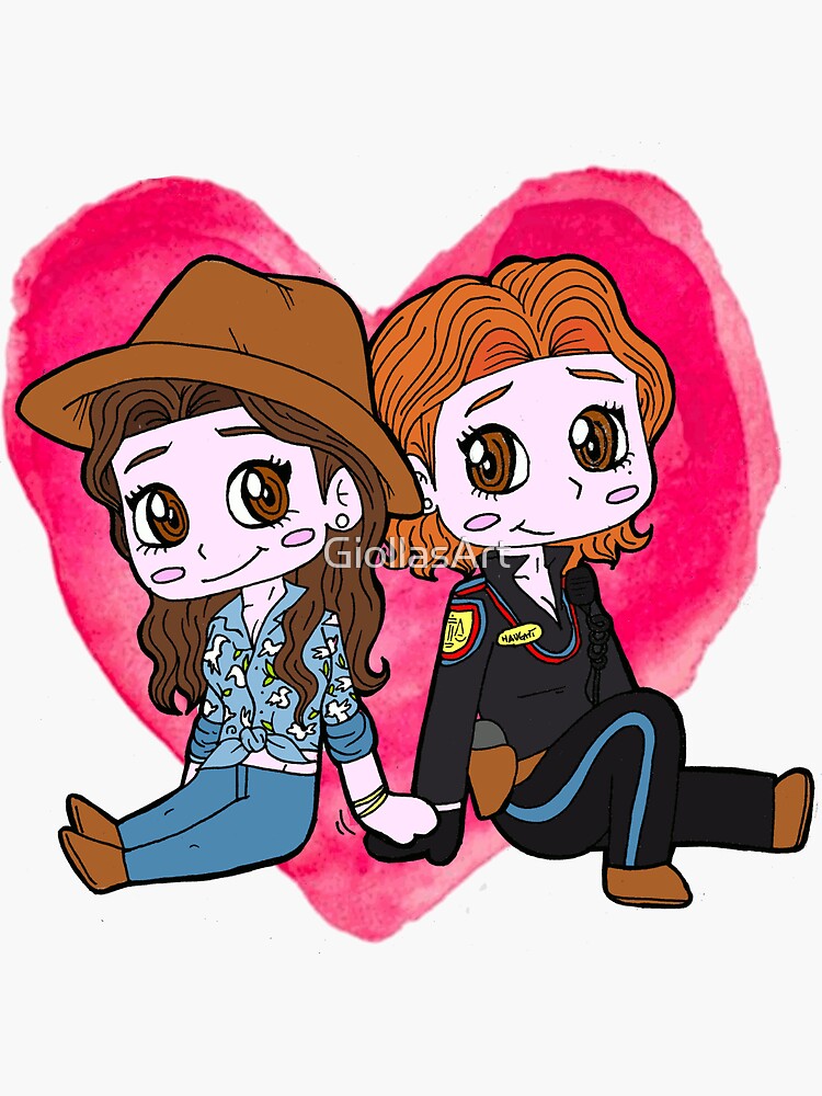 "Wayhaught" Sticker by GiollasArt | Redbubble