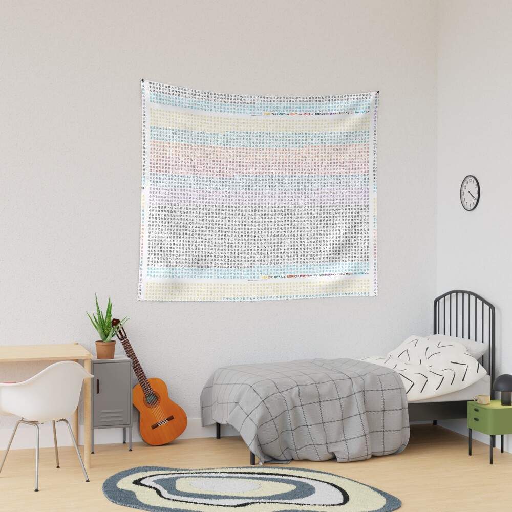 "HSK1-9 A Full List with all the Hanzi" Poster for Sale by Adibto ...