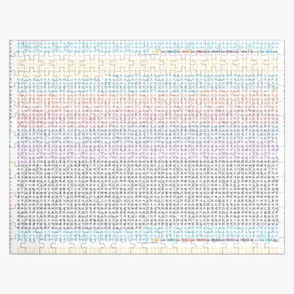 "HSK1-9 A Full List with all the Hanzi" Jigsaw Puzzle for Sale by ...