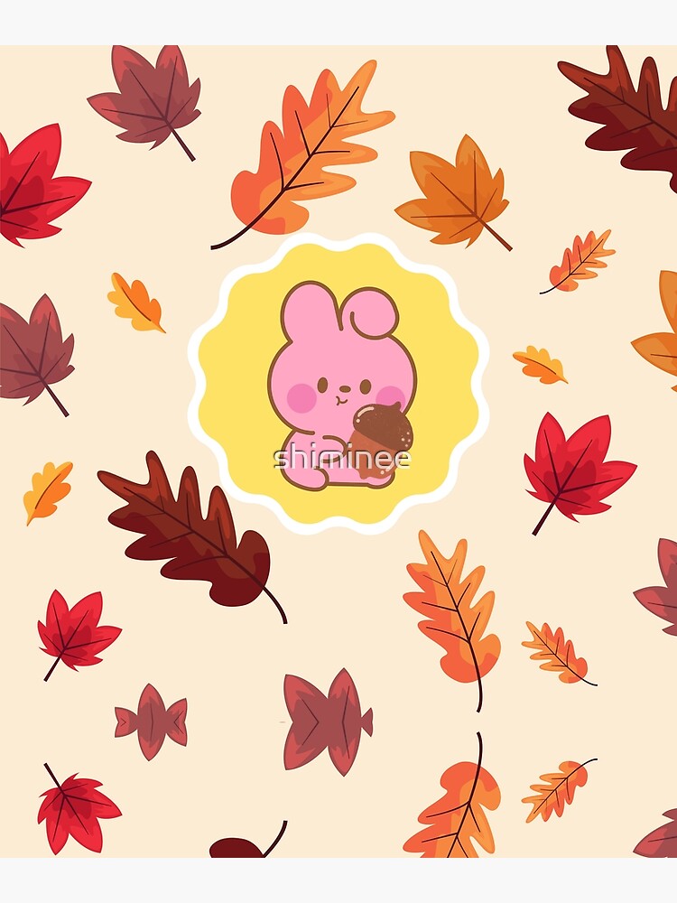 "Cute Kawaii BTS BT21 character Cooky - Autumn Fall - Jungkook lover ...