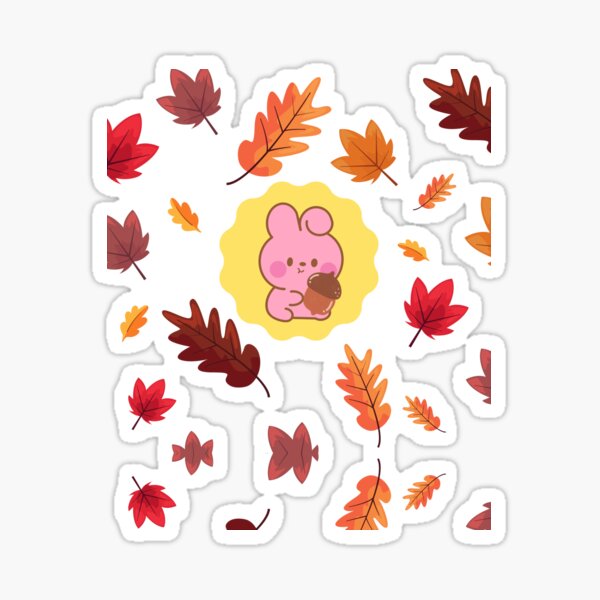"Cute Kawaii BTS BT21 character Cooky - Autumn Fall - Jungkook lover ...