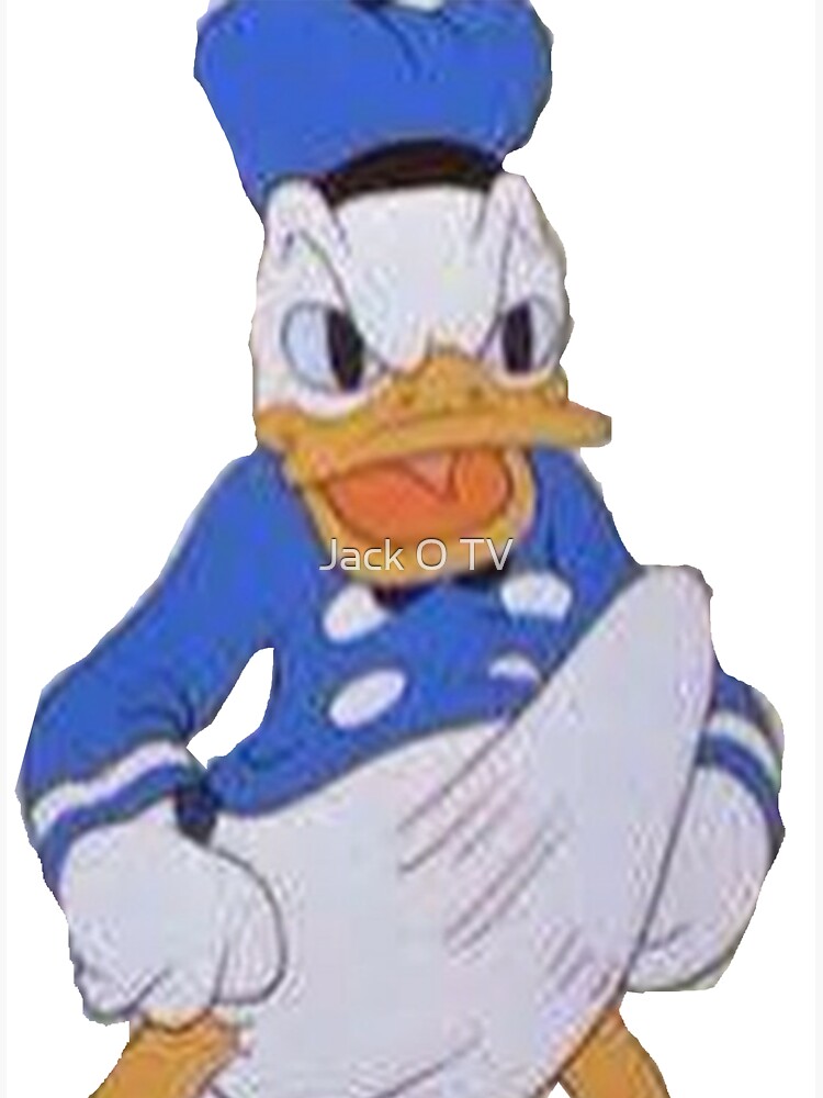 "donald duck erection / boner" Sticker for Sale by JACKoconnorTV ...