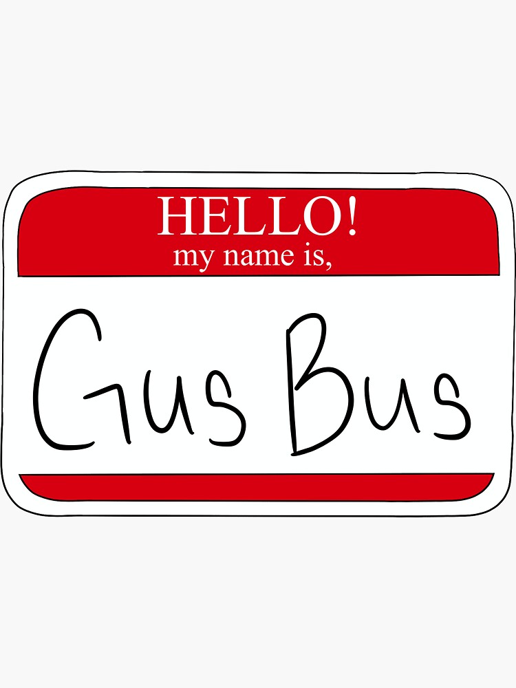 "Benchwarmers, Gus Bus" Sticker for Sale by Zoes329 | Redbubble