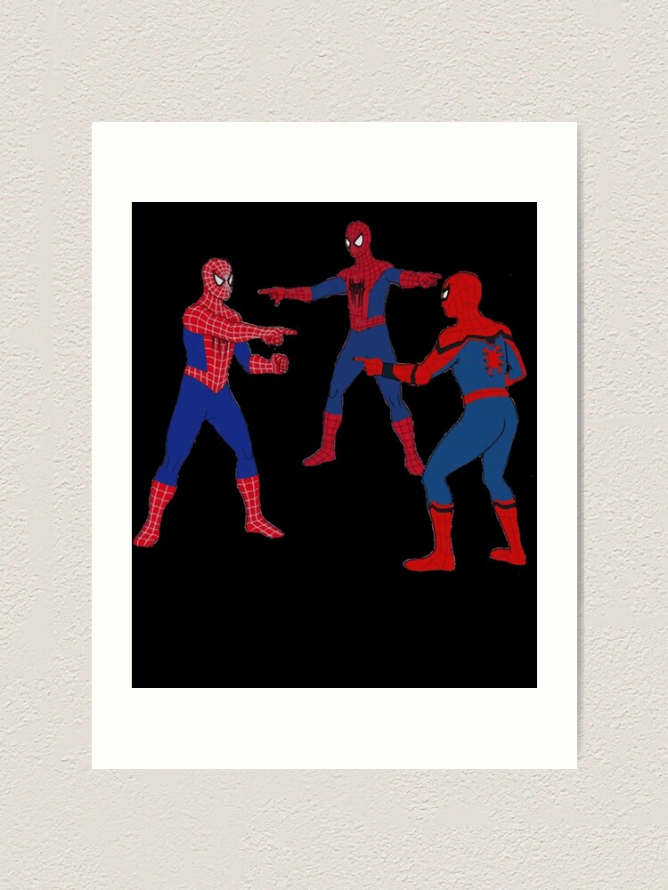 "Spidey meme" Art Print for Sale by CrystalCopsin | Redbubble