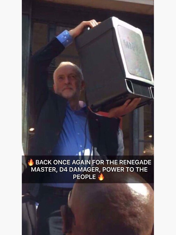 "Jeremy Corbyn x Fatboy Slim" Sticker by sdpm | Redbubble