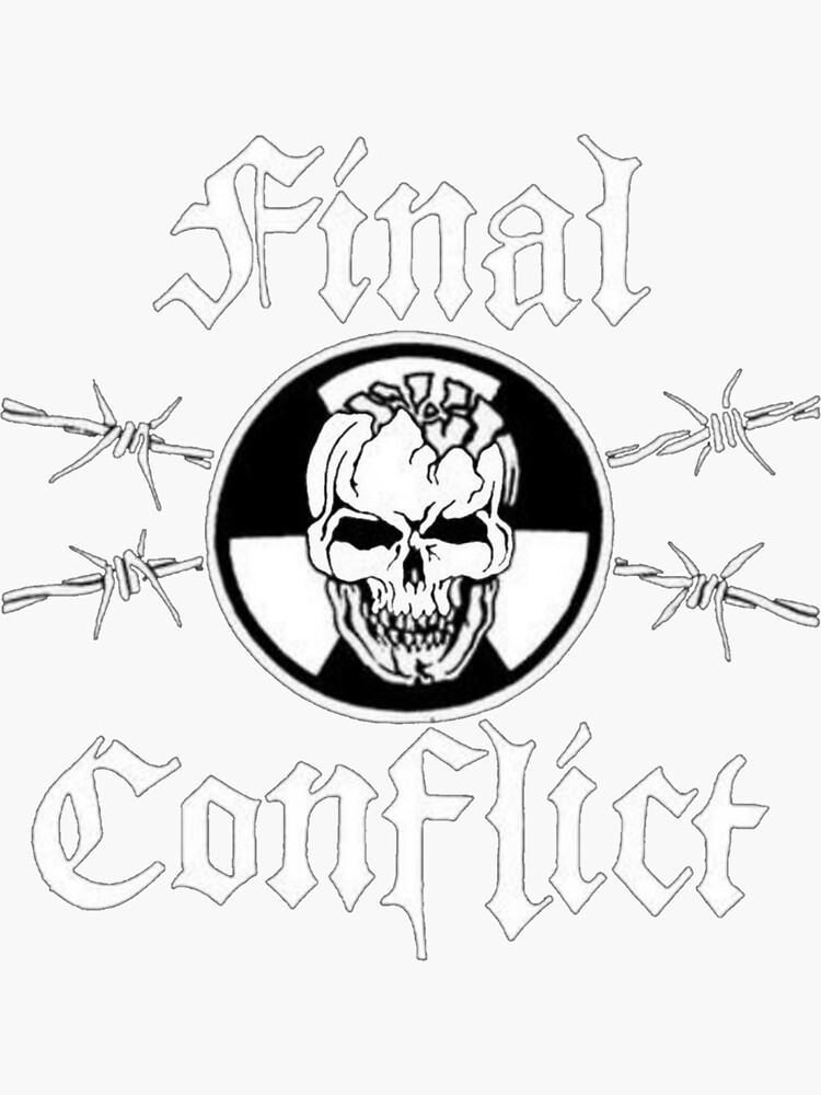 "final conflict band rock" Sticker for Sale by lhancellio | Redbubble