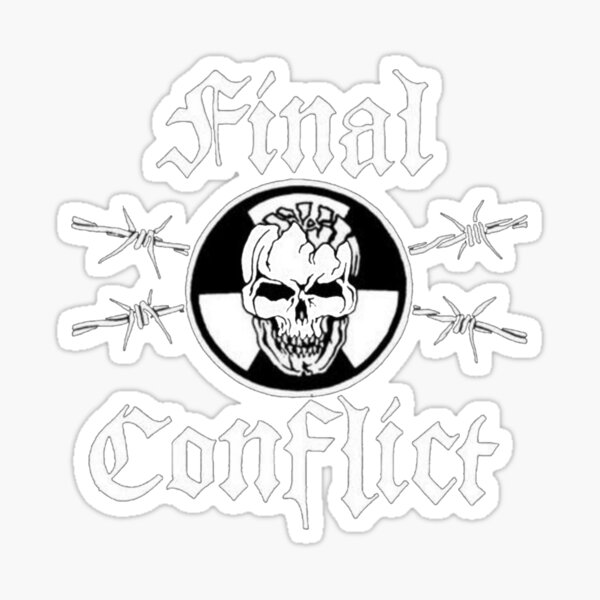 "final conflict band rock" Sticker for Sale by lhancellio | Redbubble