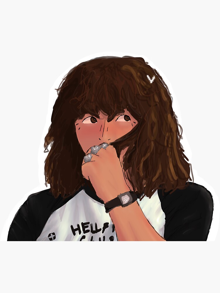 "eddie munson stranger things cute" Sticker for Sale by daybreaklynx ...