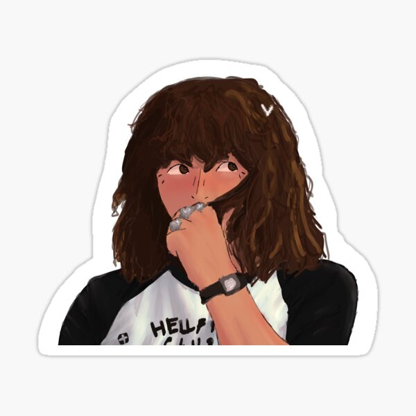"eddie munson stranger things cute" Sticker for Sale by daybreaklynx ...