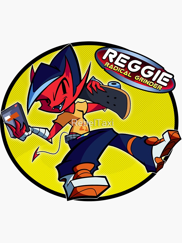"Reggie Radical Dominator" Sticker for Sale by RebelTaxi | Redbubble