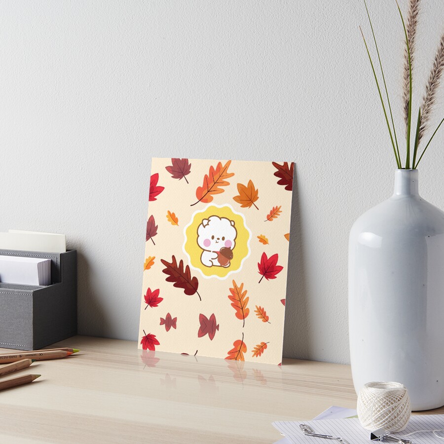 "Cute Kawaii BTS BT21 character RJ - Autumn Fall - Jin lover" Art Board ...