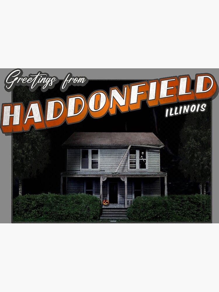 "Horror Inspired 'Greetings from Haddonfield' Vintage / Retro Postcard ...