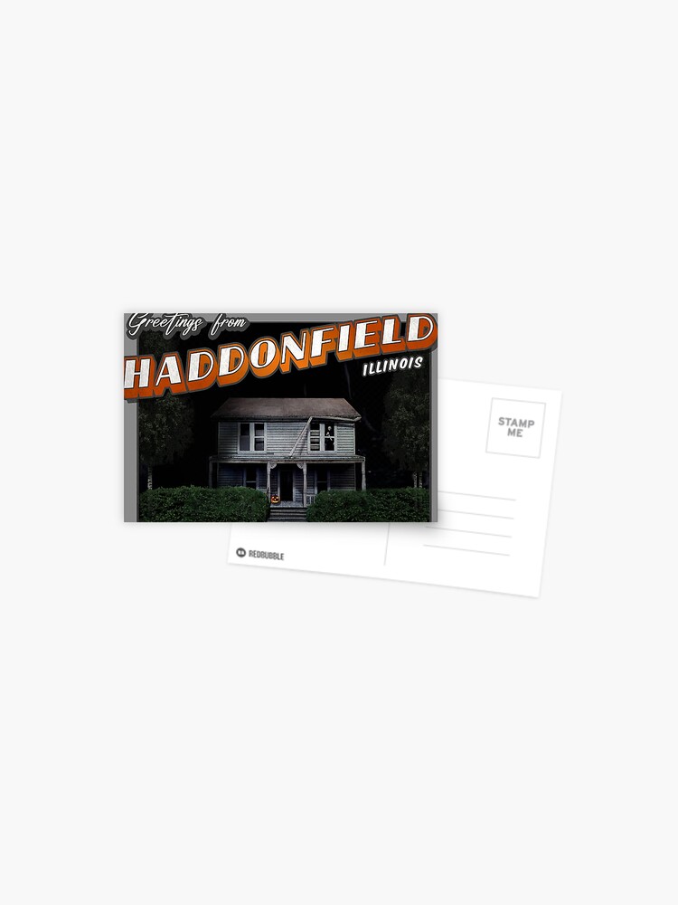 "Horror Inspired 'Greetings from Haddonfield' Vintage / Retro Postcard ...