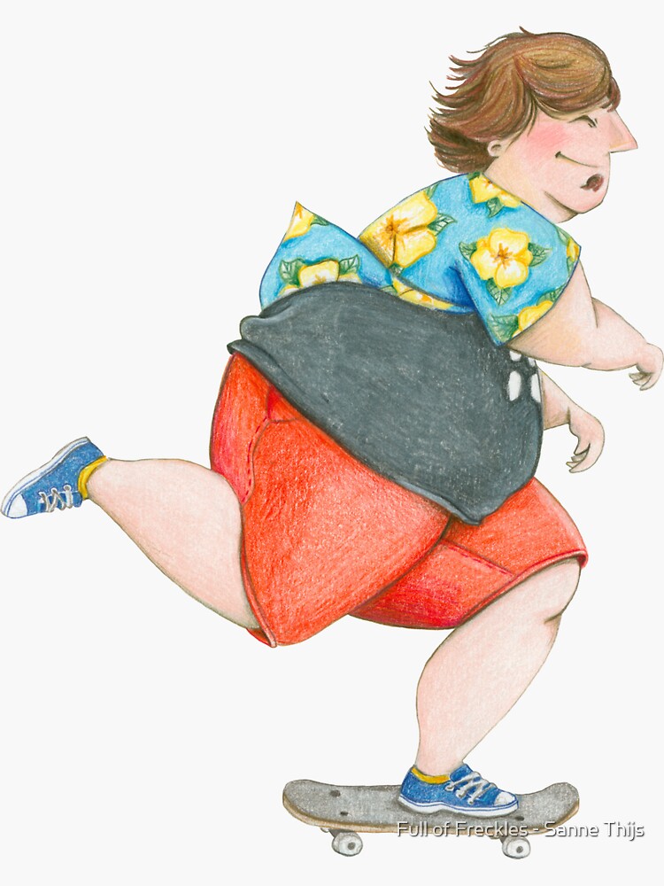 "Skaterboy" Sticker by fullof-freckles | Redbubble