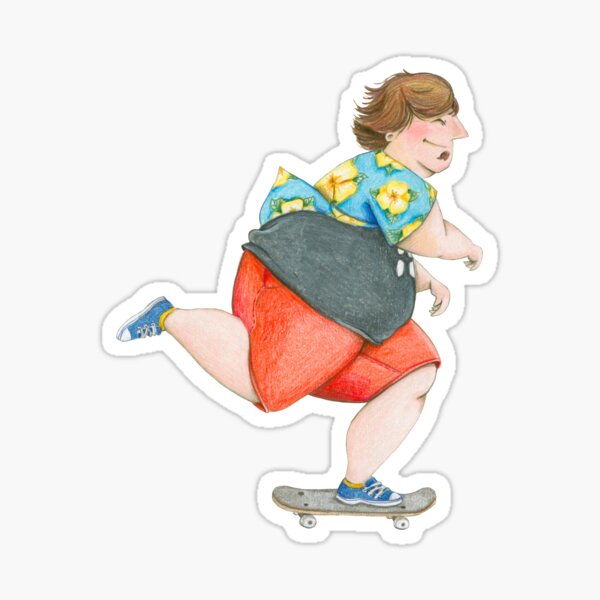 "Skaterboy" Sticker by fullof-freckles | Redbubble