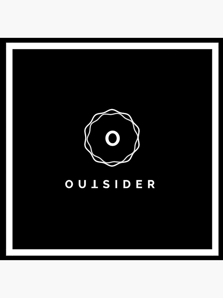 "Outsider Logo" Sticker by JarudeWoodstorm | Redbubble