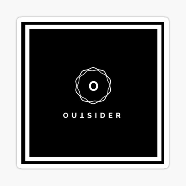 "Outsider Logo" Sticker by JarudeWoodstorm | Redbubble