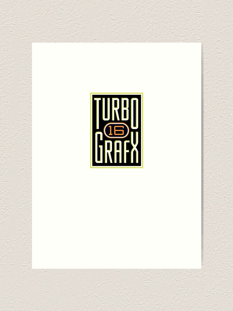 "Turbografx 16 logo" Art Print for Sale by Game Shirts | Redbubble