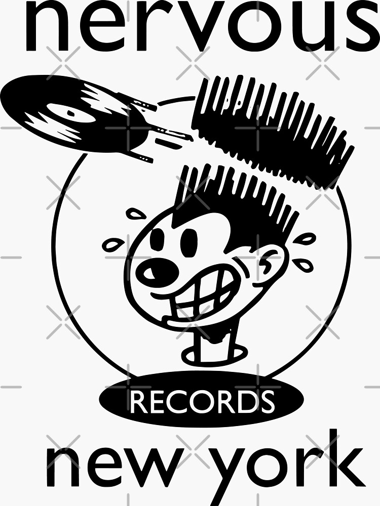 "Nervous Records - Hip Hop House Label" Sticker for Sale by Stoba74 ...