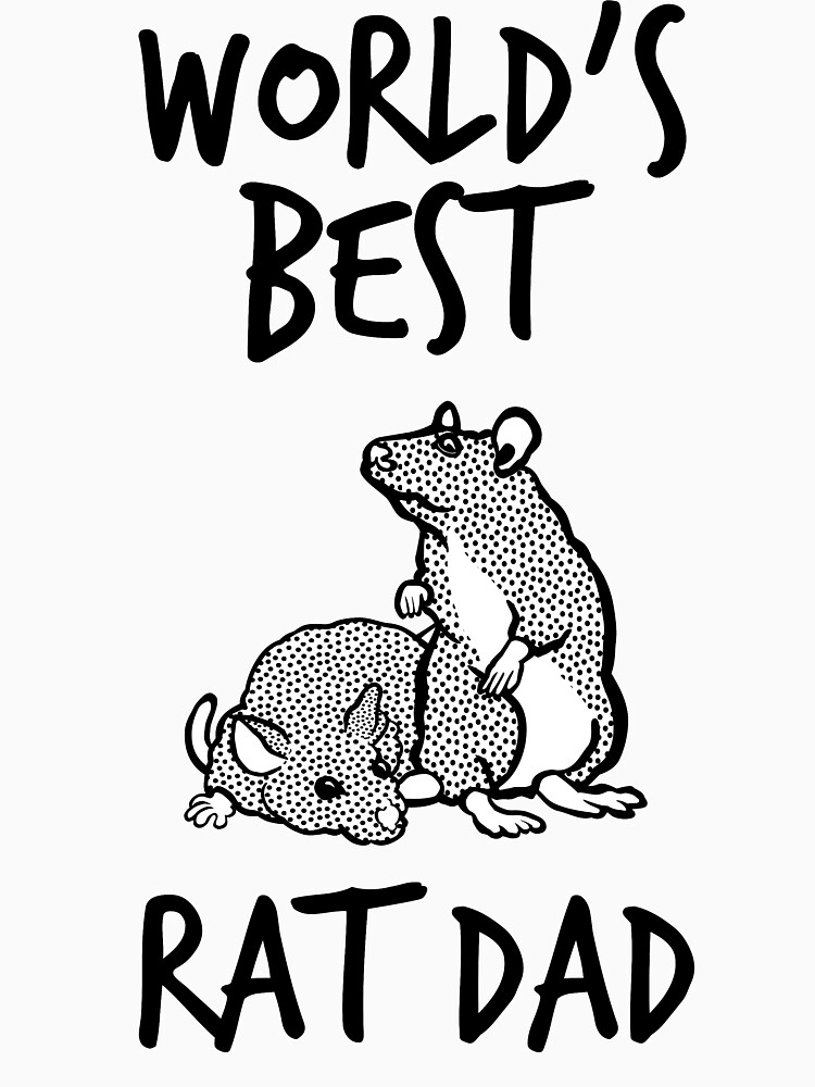 "World's Best Rat Dad" T-shirt for Sale by jokertoken | Redbubble | dad ...