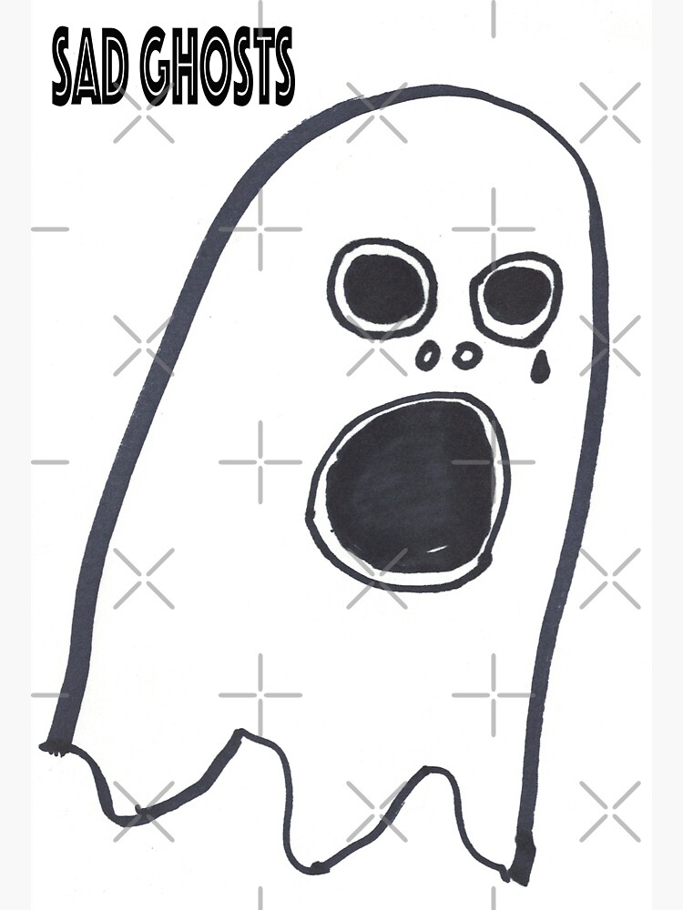 "Sad Ghosts" Sticker for Sale by vacationstories | Redbubble