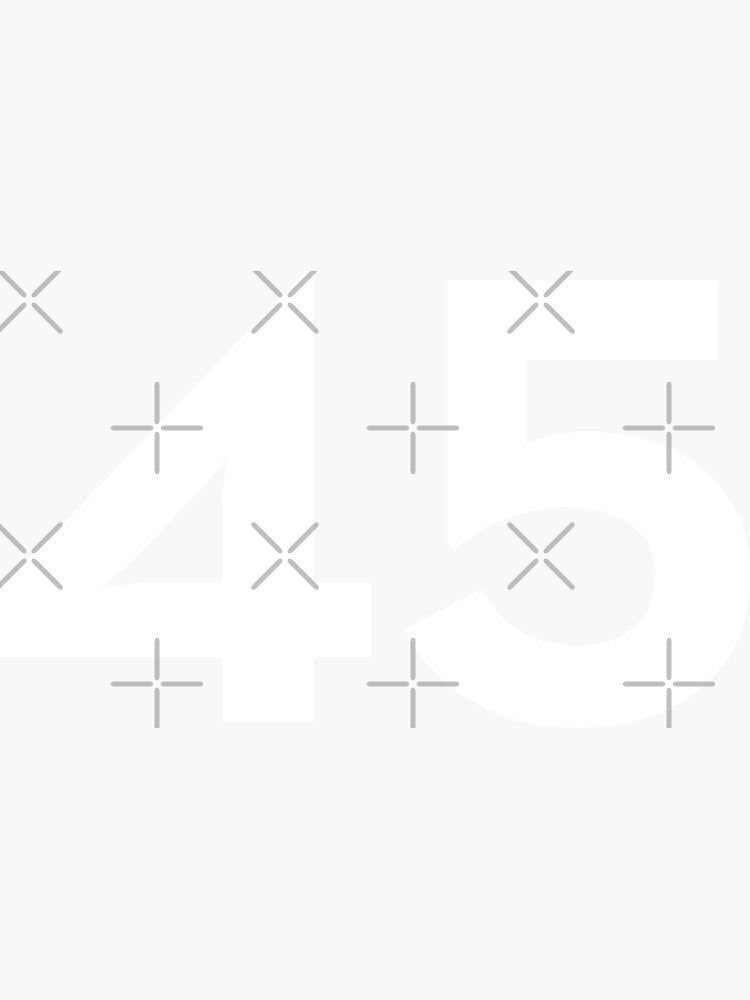 "Nyck De Vries 45 - Driver Number - F1 2023 AlphaTauri - White" Sticker ...