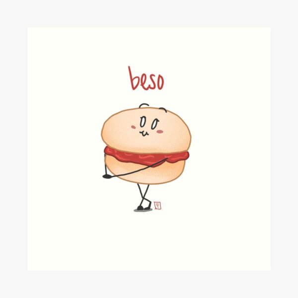 "Beso (Pan Dulce Squad)" Art Print by saponce | Redbubble