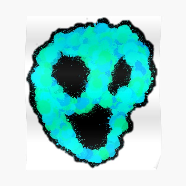 "Space Mist Skull" Poster for Sale by Dannyballsub | Redbubble