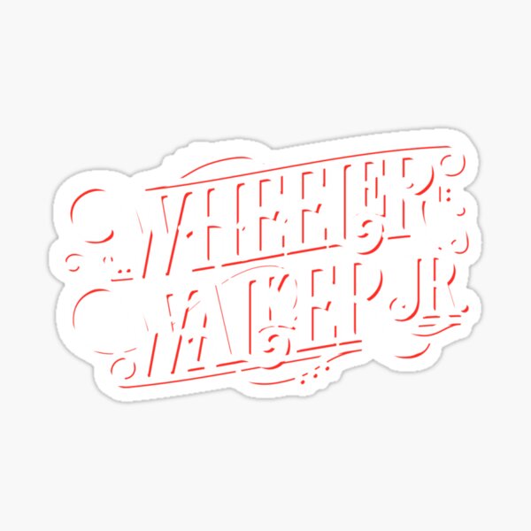 "Wheeler Walker" Sticker for Sale by 1991vintage | Redbubble