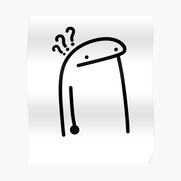 "Flork thinking meme stickers " Poster for Sale by ChStockOfficial ...