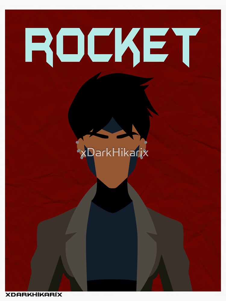 "Young Justice: Minimalist Rocket Poster" Sticker for Sale by ...