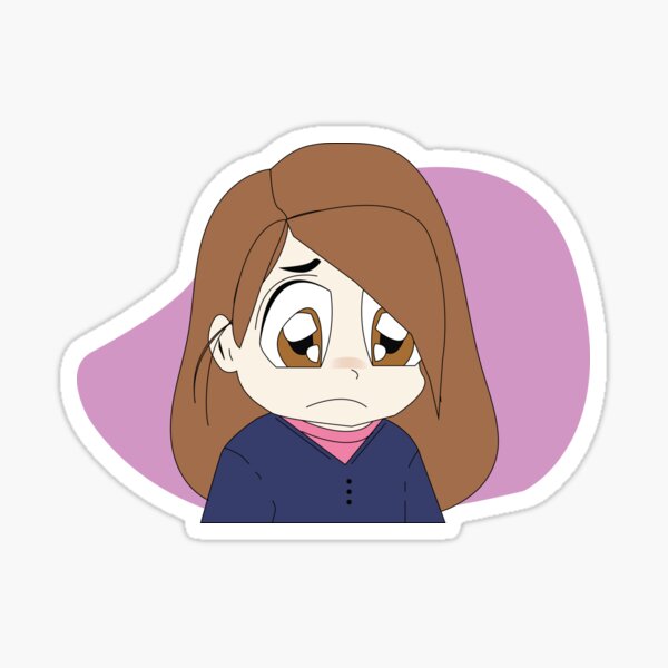 "Sad Girl" Sticker for Sale by somdesign | Redbubble